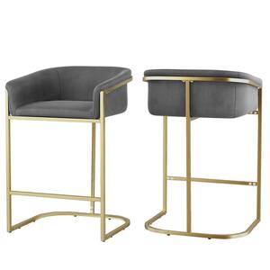 Magic Home Set of 2 Swivel Counter Height Bar Stools Accent Chairs with ...
