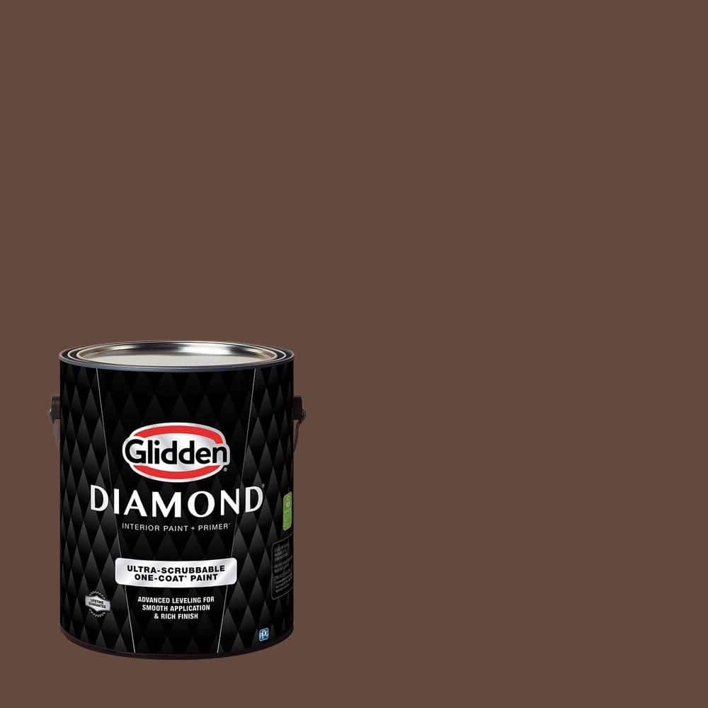 Glidden Diamond 1 gal. PPG1073-7 Fudge Ultra-Flat Interior Paint with ...