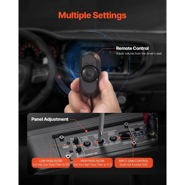 New Car Power Amplifier Audio Regulator Bass Subwoofer Equalizer ...