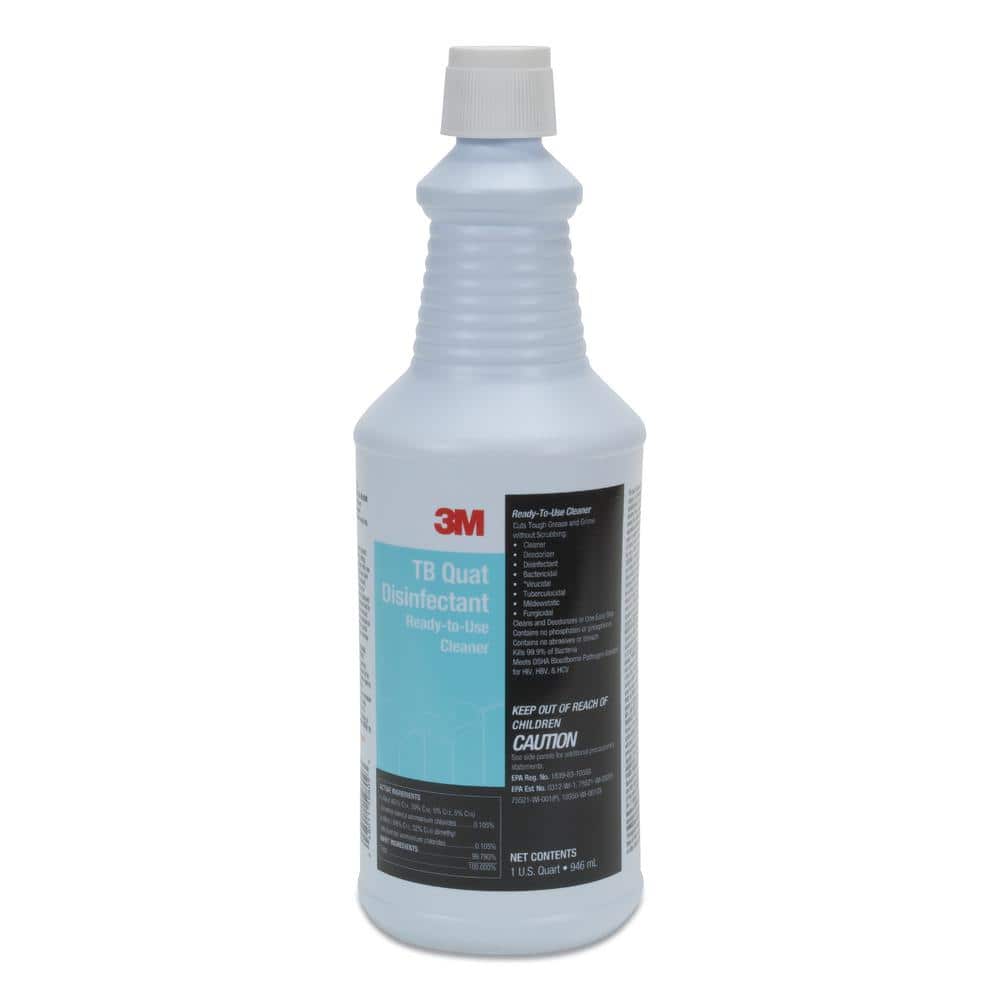 3M 32 oz. TB Quat Disinfectant Ready-to-Use Cleaner Bottle (12-Bottles ...