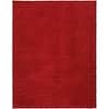 Unique Loom Solid Shag Cherry Red 10 ft. x 13 ft. Area Rug 3127960 ...