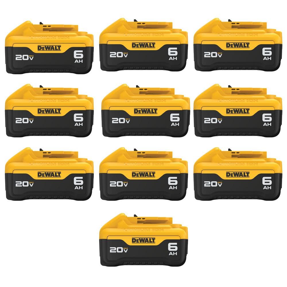 Reviews for DEWALT 20V MAX Lithium-Ion 6.0Ah Battery -Pack (10-Pack ...