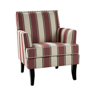 JAYDEN CREATION Herrera Contemporary Grey Nailhead Trim Armchair with ...