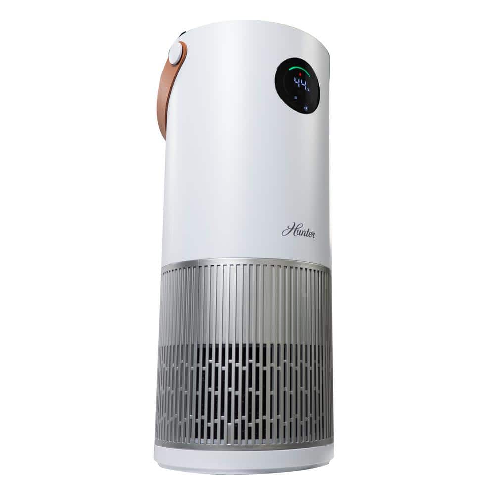 Hunter Air Purifier Humidifier HPH625-White/Silver, Maximum Coverage ...