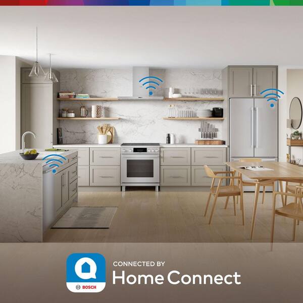 Bosch Benchmark Series 30 in. W 16.8 cu. ft. Built-In Smart Freezerless ...