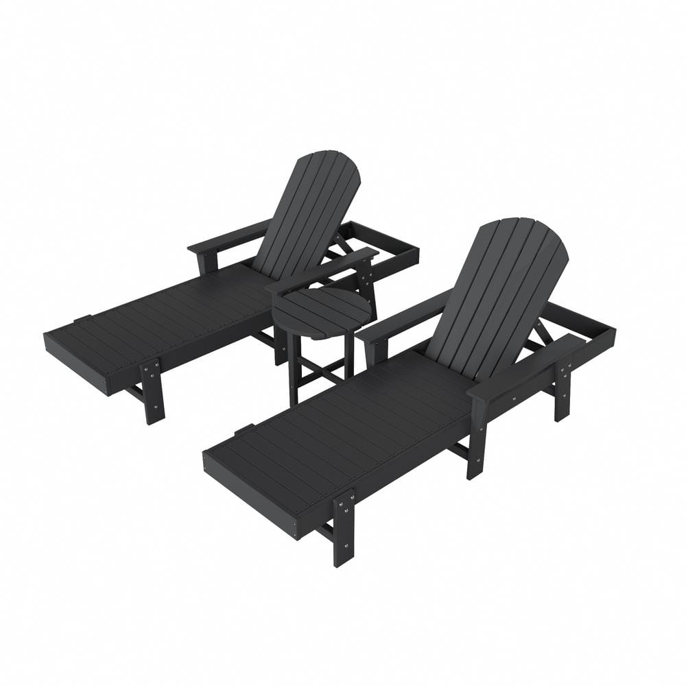WESTIN OUTDOOR Altura 3-Piece Classic All Weather Adirondack Poly ...