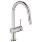 GROHE Minta Single-Handle Touch Dual Spray Pull-Out Sprayer Kitchen ...
