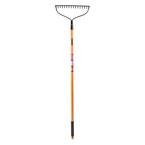Anvil 51 in. Wood Handle Steel 14-Tine Bow Rake 3825100 - The Home Depot