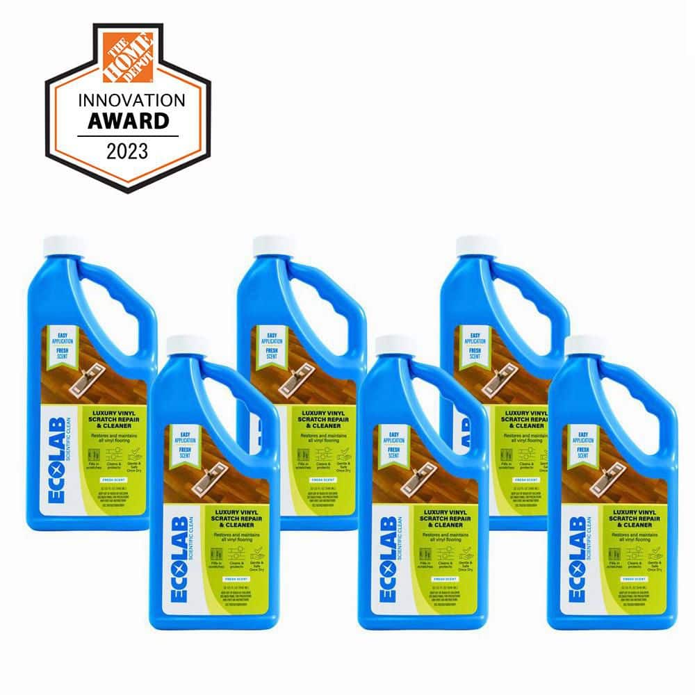ECOLAB 32 fl. oz. LVP Scratch Repair & Cleaner Concentrate, Pro Formula ...