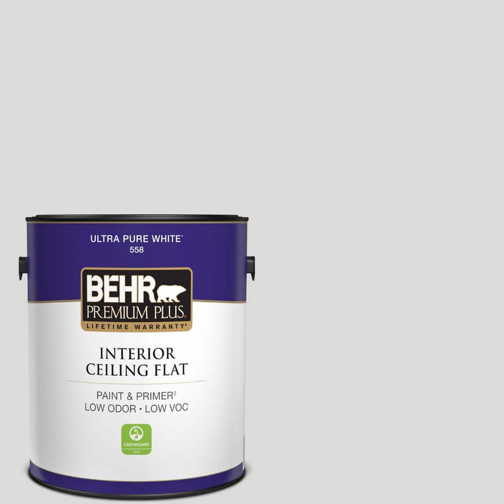 BEHR PREMIUM PLUS 1 gal. #790E-1 Subtle Touch Ceiling Flat Interior ...
