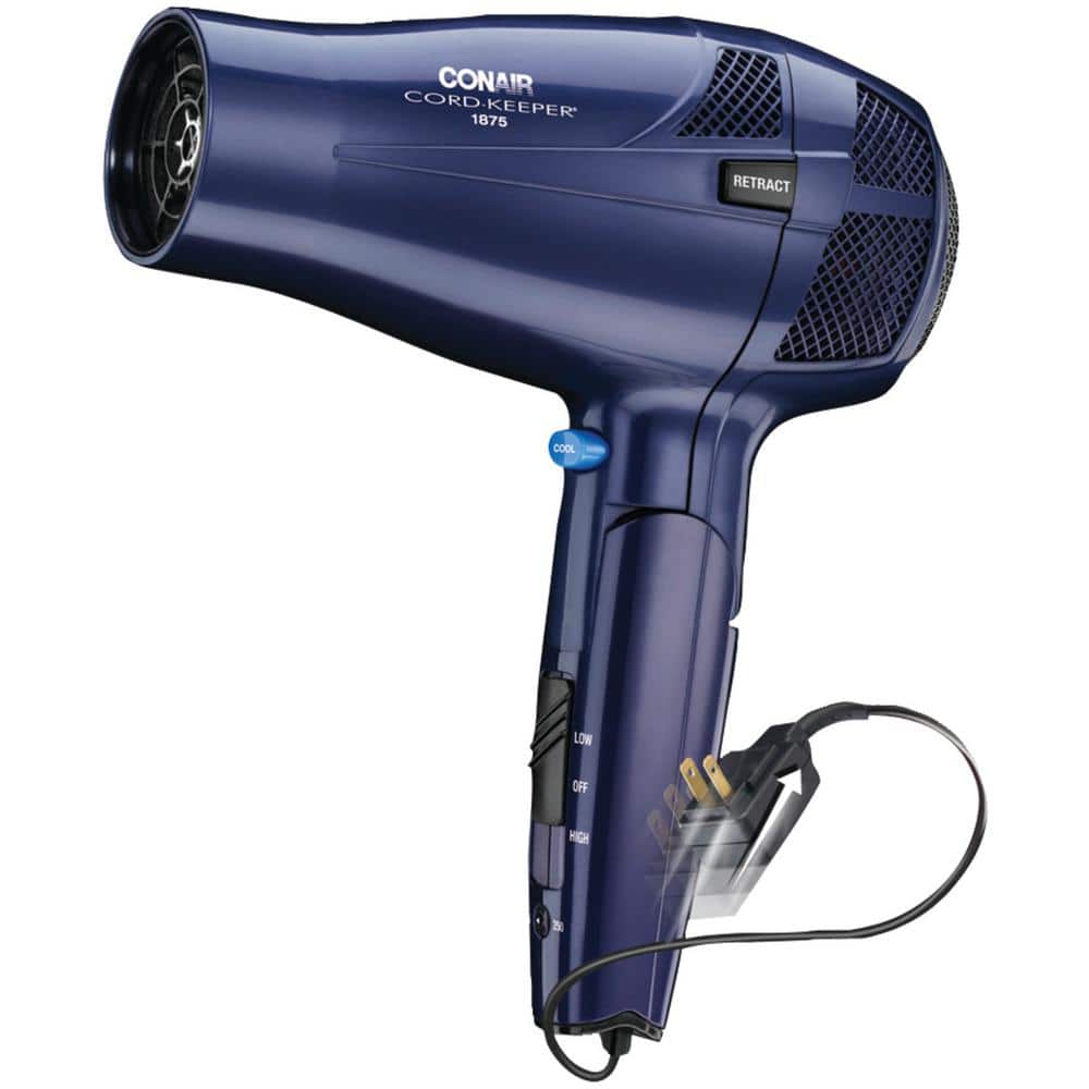 Conair 1875-Watt Cord-Keeper Folding Hair Dryer 289VH - The Home Depot