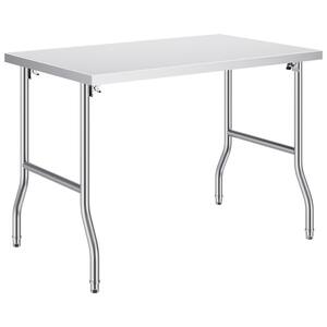 SVOPES 30 x 48 x 38 in. Stainless Steel Work Table, Heavy Duty Kitchen ...