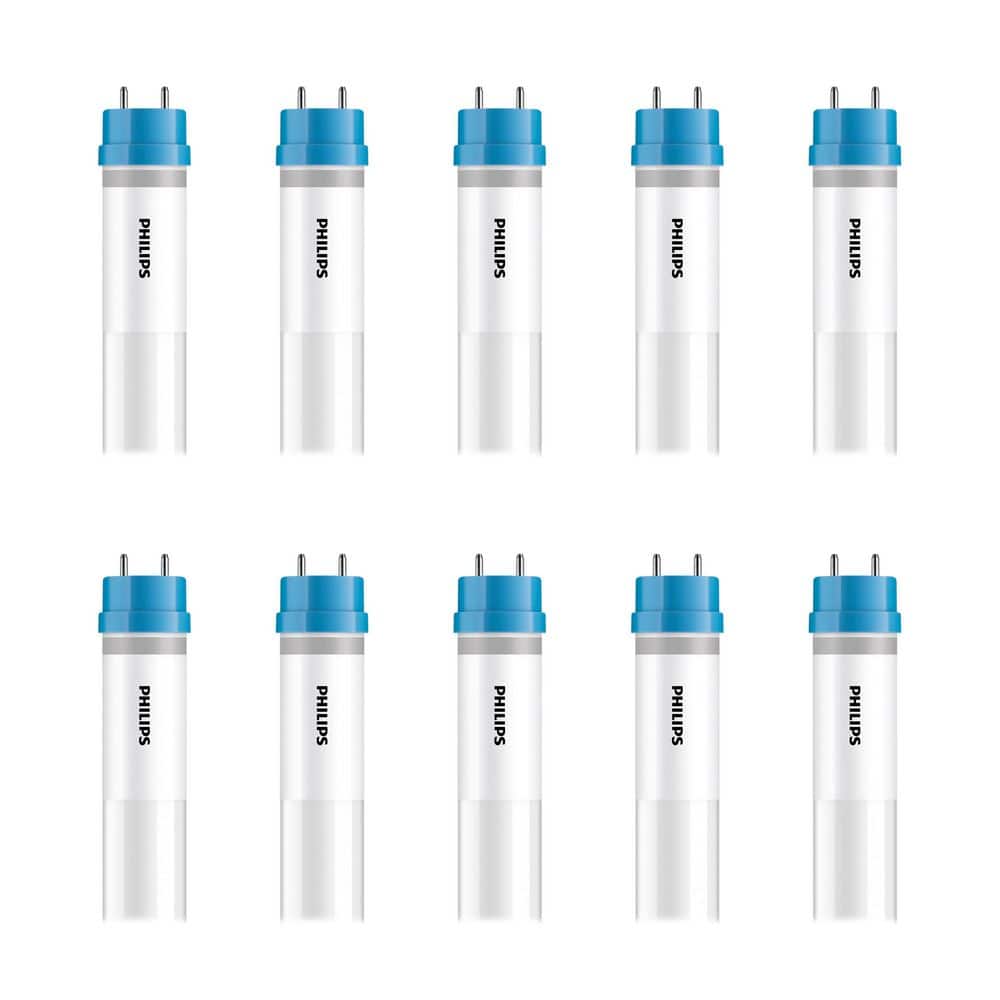 Philips 32-Watt Equivalent 48 in. T8 Type A+B Tube G13 Base LED Linear ...