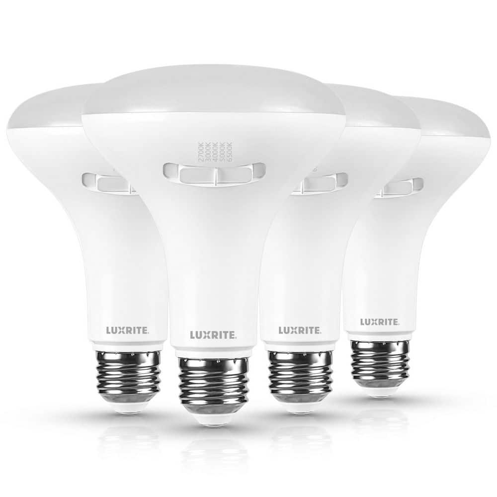 LUXRITE 85 Watt Equivalent BR30 LED Light Bulb 5CCT 10-Watt 850 Lumens ...