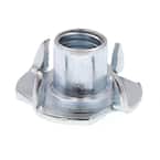 Prime-Line M6-1.0 4-Prong Metric Zinc Plated Steel T-Nuts (10-Pack) 9078847