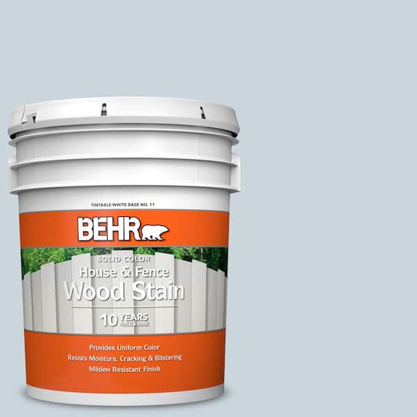 BEHR 5 gal. #740E-2 Misty Surf Solid Color House and Fence Exterior ...