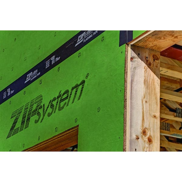 Huber Zip-R 1 7/16 in. x 4 ft. x 8 ft. Oriented Strand Board Insulated Sheathing R6. 6 S-13926 ...