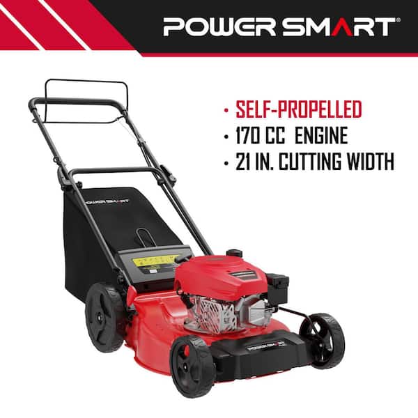 PowerSmart 21 in. 170cc OH 4-stroke engine 3-in-1 Gas Self Propelled ...