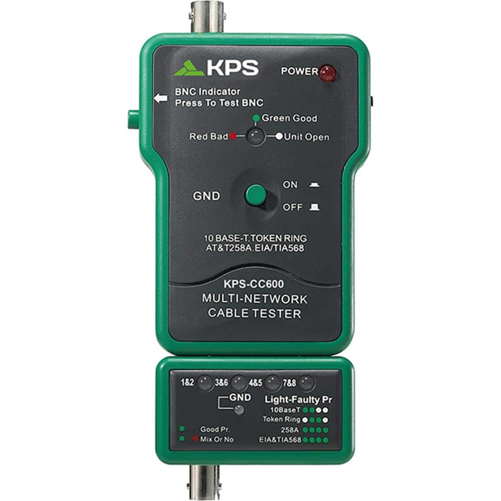 KPS Cable Tester for RJ45 and BNC KPS-CC600 - The Home Depot