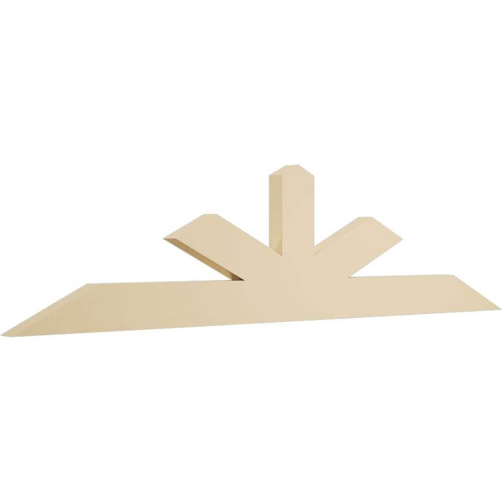 Ekena Millwork 60 in. W x 15 in. H x 2 in. D x 4 in. F, 6/12 Pitch ...