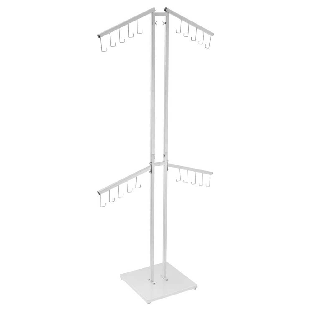 YIYIBYUS 73 in. x 15 in. x 15 in. Free Standing Silver Metal Steel ...