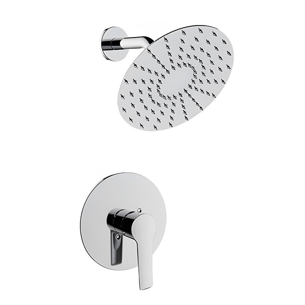 HOMLUX Single-Handle 1-Spray Shower Faucet with 1.5 GPM in Chrome ...