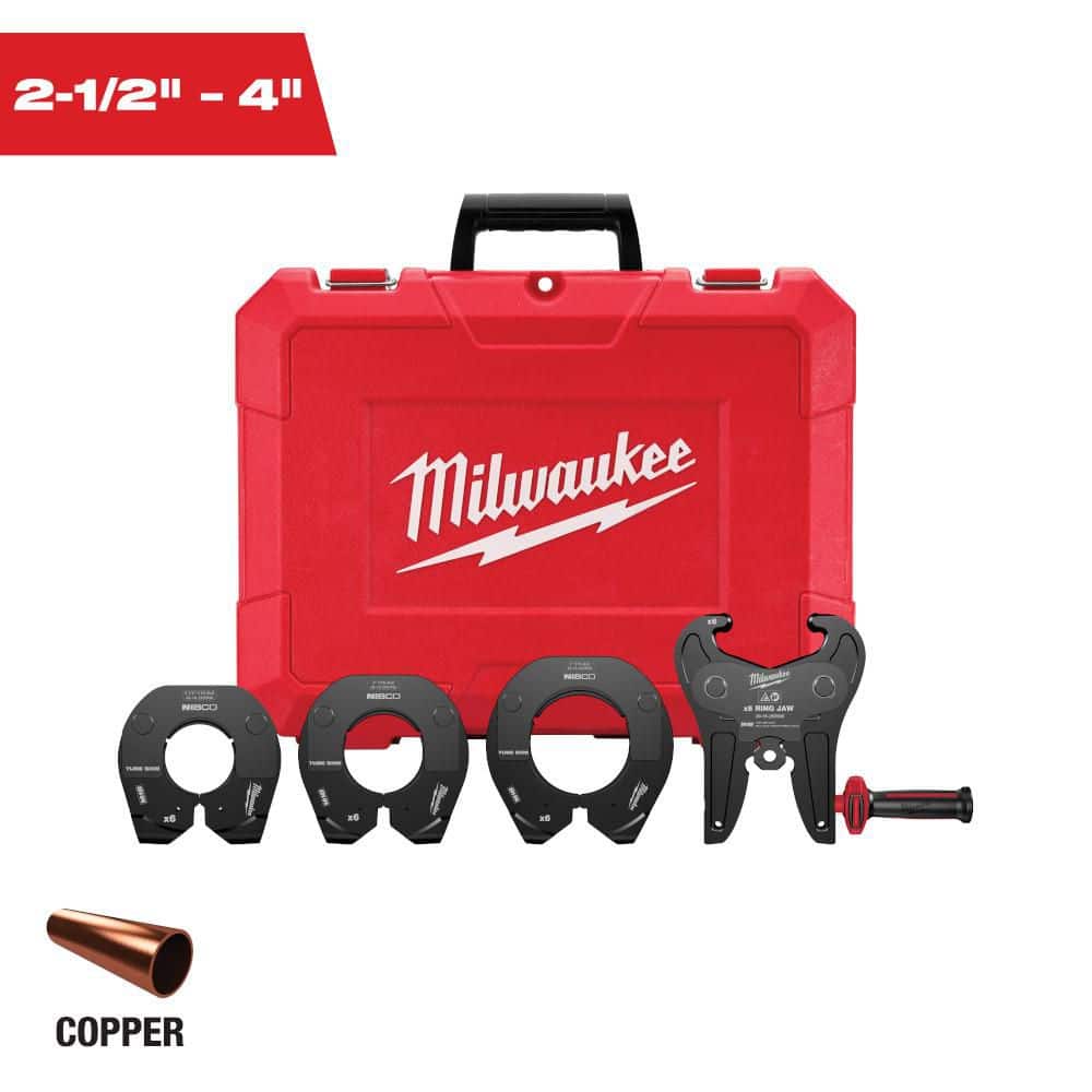 Milwaukee 2-1/2 in. - 4 in. NIBCO Press Ring Kit for M18 FORCE LOGIC ...