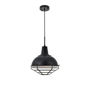 Timeless Home Maritza 3-Light Pendant in Black with 6.7 in. W x 11.8 in ...