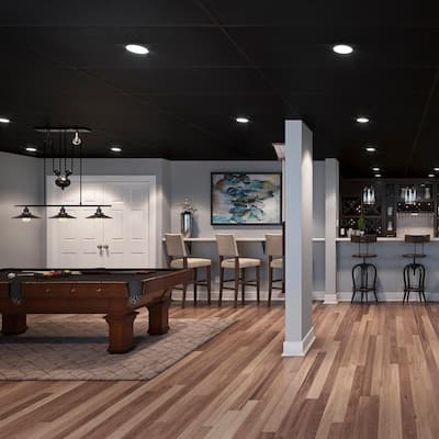 Black - Drop Ceiling Tiles - Ceiling Tiles - The Home Depot