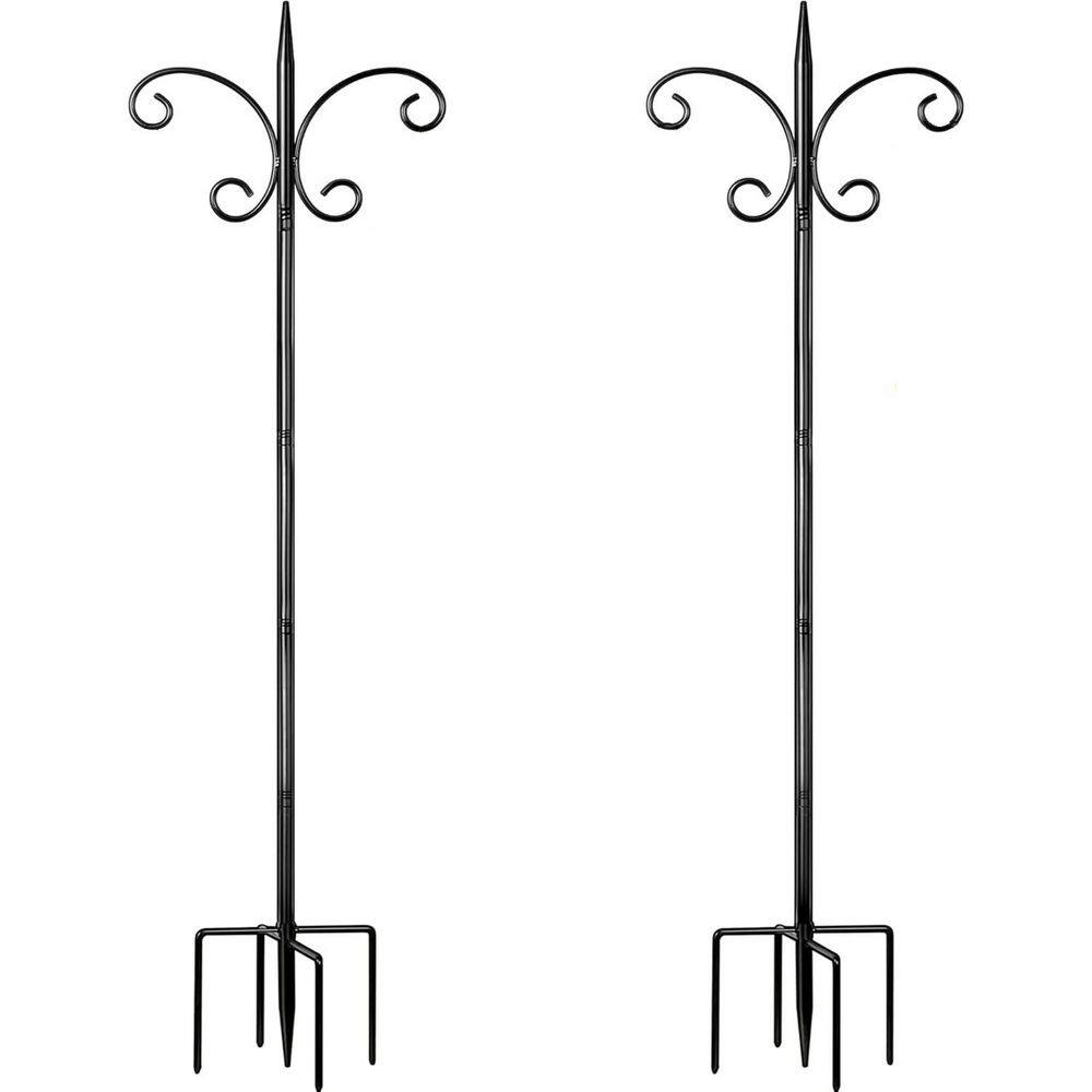 SANDTON GEWN LLC 76 in. Heavy Duty Shepherd Hooks for Outdoor (2 Pack ...