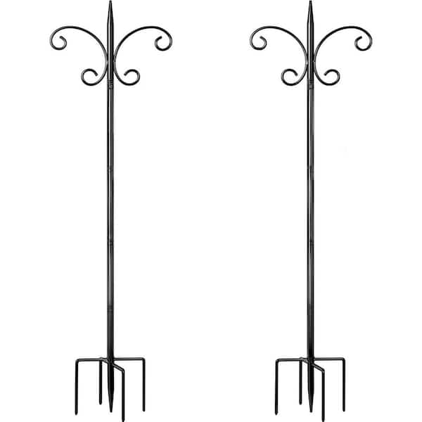 SANDTON GEWN LLC 76 in. Heavy Duty Shepherd Hooks for Outdoor (2 Pack ...