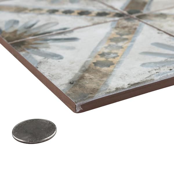 Merola Tile Harmonia Kings Marrakech Blue 13 in. x 13 in. Ceramic Floor ...