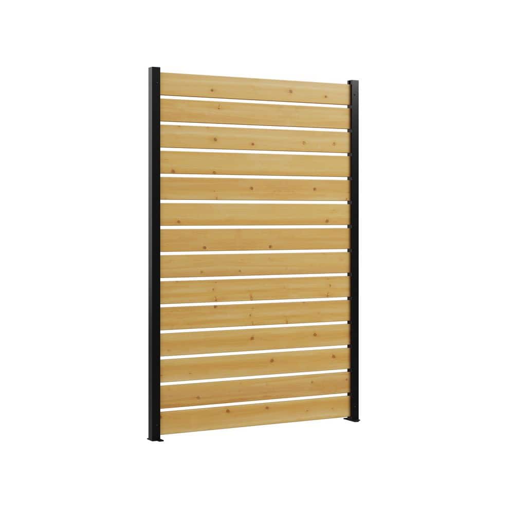 Enclo Privacy Screens Enclo 6 ft. H x 4 ft. W Surface Mounted Slatted ...