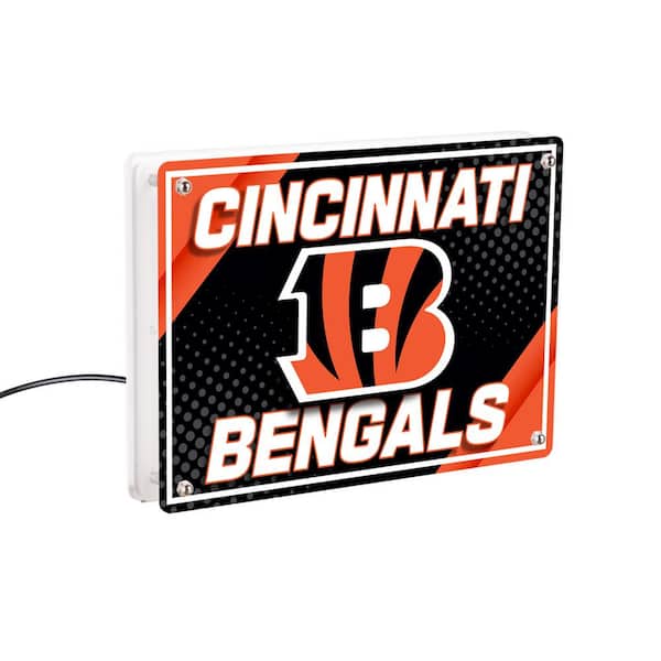 Evergreen Cincinnati Bengals NFL Football Black Rectangle Desklite LED ...