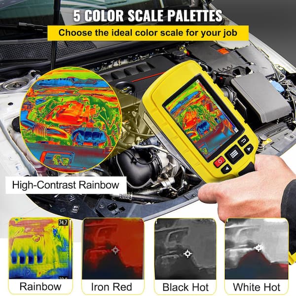 VEVOR Thermal Imaging Camera 60x60 (3600 Pixels) IR Infrared Camera Automatic Detect with ...