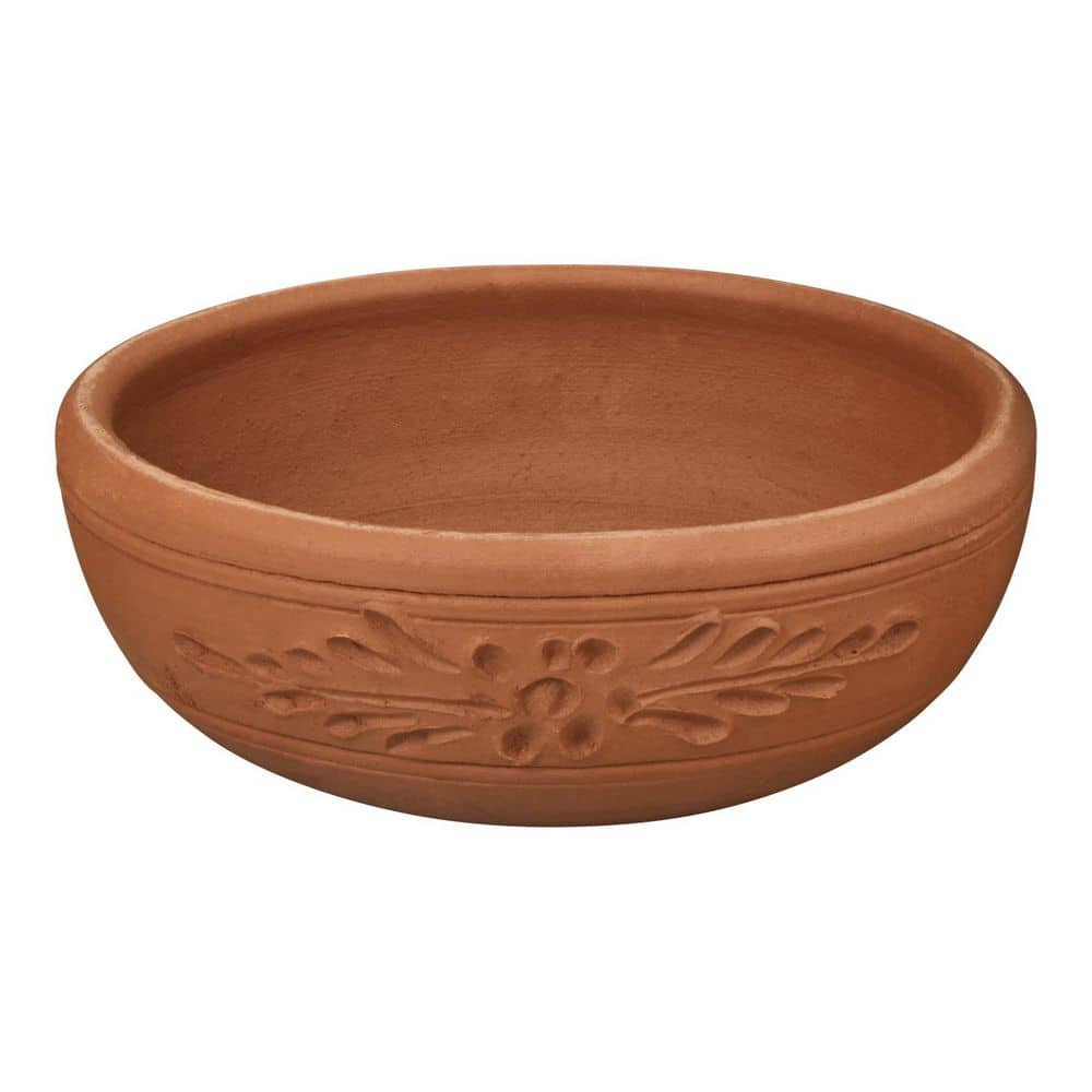 Vigoro Large Brown Terracotta Cactus Dish Planter with Drainage Hole ...