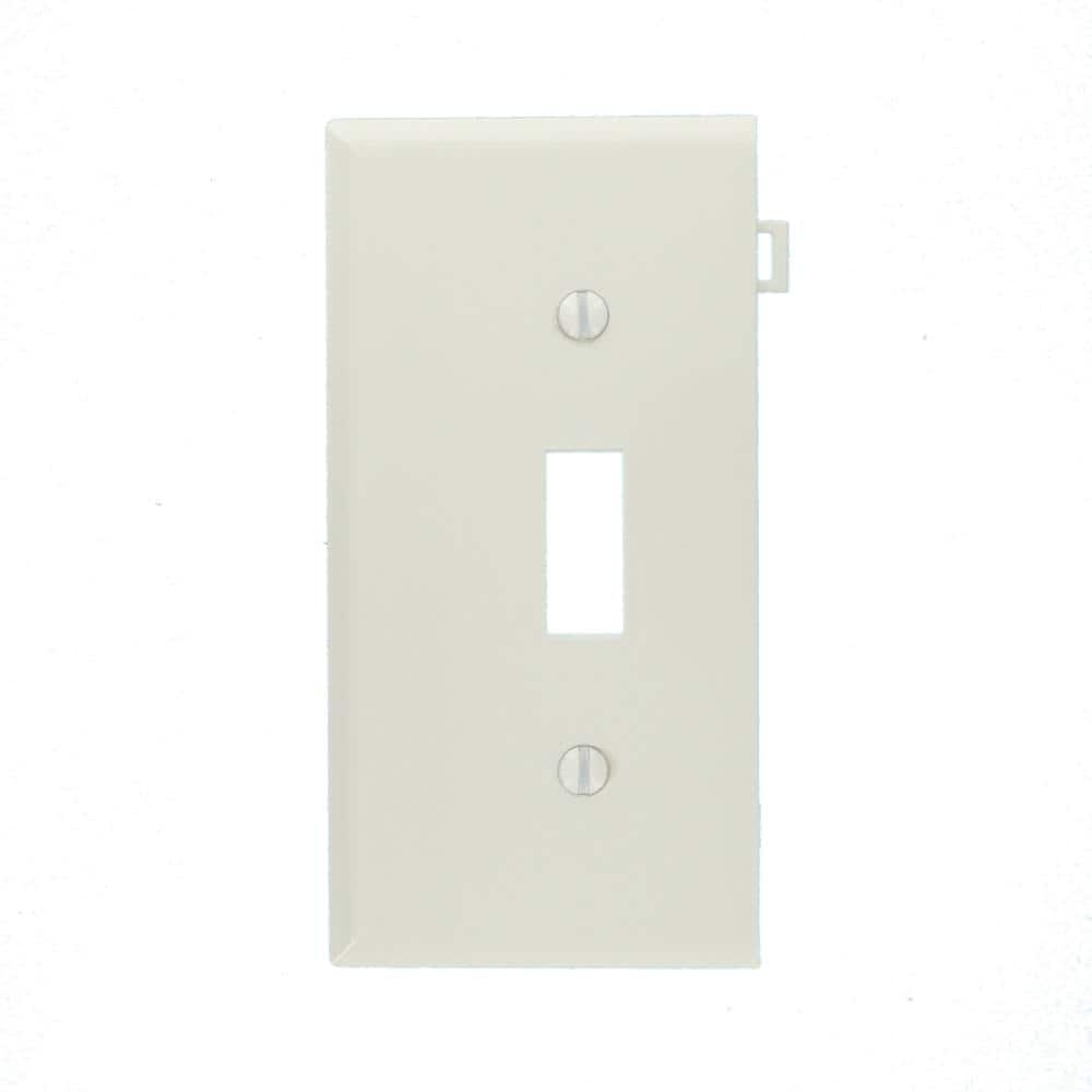 Save 53% • Leviton PSE1-W Toggle Switch Sectional Wall Plate, End ...
