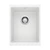 Blanco PRECIS White Granite Composite 13.75 in. Undermount Bar Sink in ...