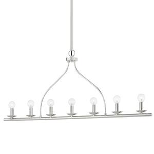 Acclaim Lighting Cobar 12-Light Satin Nickel Island Pendant IN21003SN