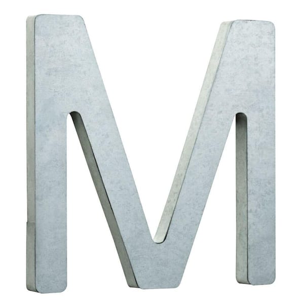 Liberty 8 in. Vintage Style Galvanized Steel Letter M HDCB-M - The Home ...