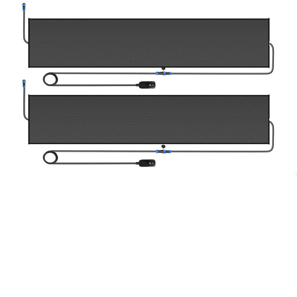 BOZTIY 10 ft. x 24 in. Heated Snow Melting Mats Outdoor Anti-Slip ...