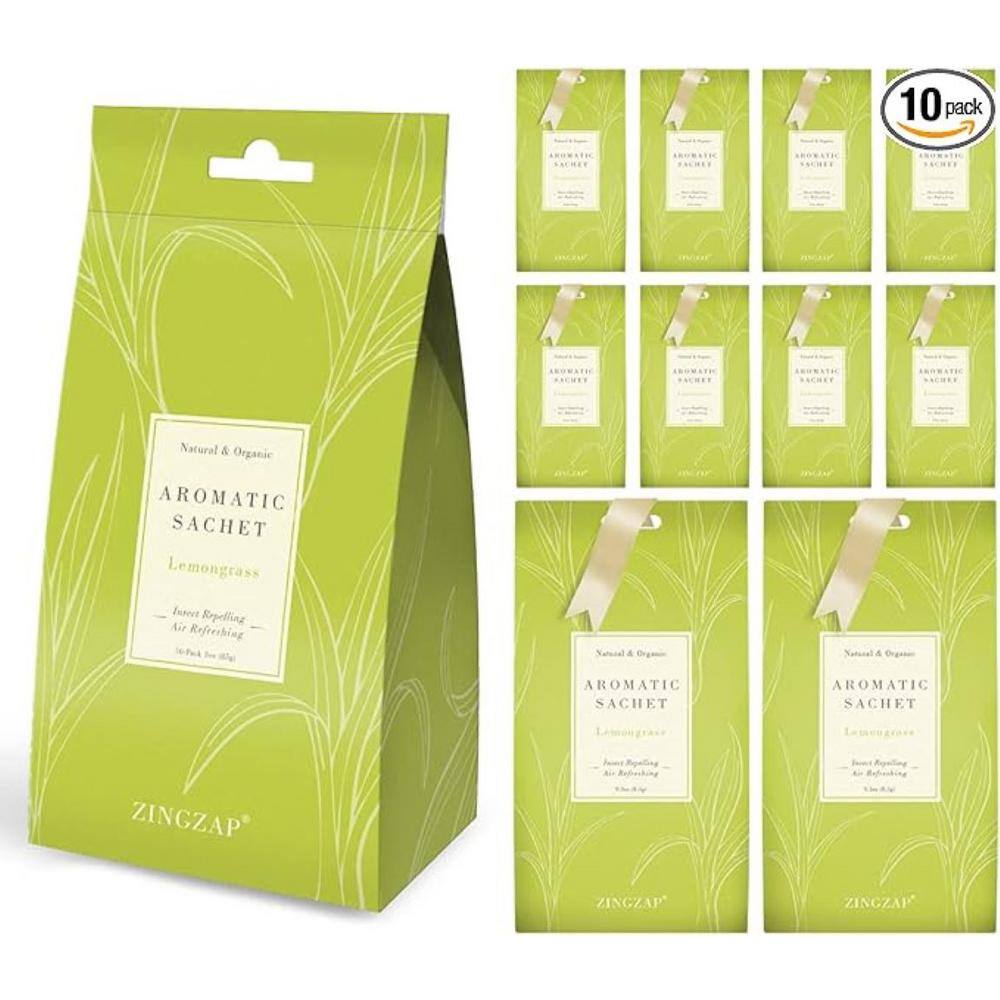 ZINGZAP Aromatic Hanging Sachet Repellent (10-Pack) Indoor/Outdoor ...