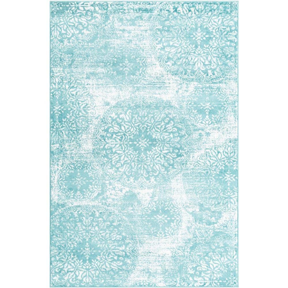 Unique Loom Sofia Grand Turquoise 5' 0 x 8' 0 Area Rug 3138688 - The ...