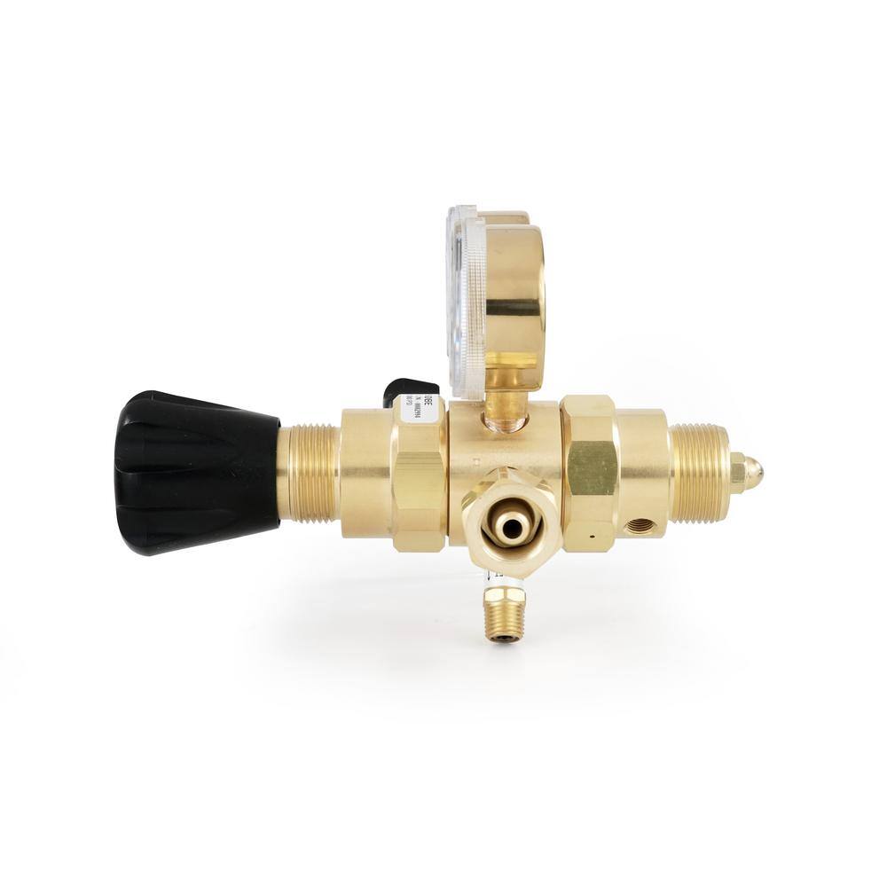 Buy 0 PSI to 125 PSI 2-Stage CGA 350 Brass, 1/4 in. Compression Fitting ...