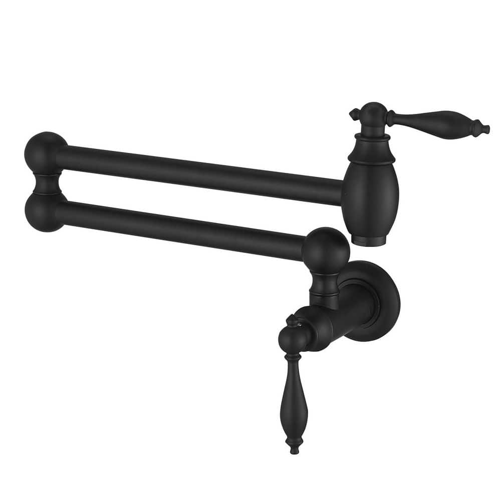 BWE 23" Wall Mount Kitchen Folding 2 Handle with Double Joint Swing ...