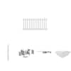 Veranda 4 ft. H x 8 ft. W Glendale White Picket Vinyl Fence Panel with ...