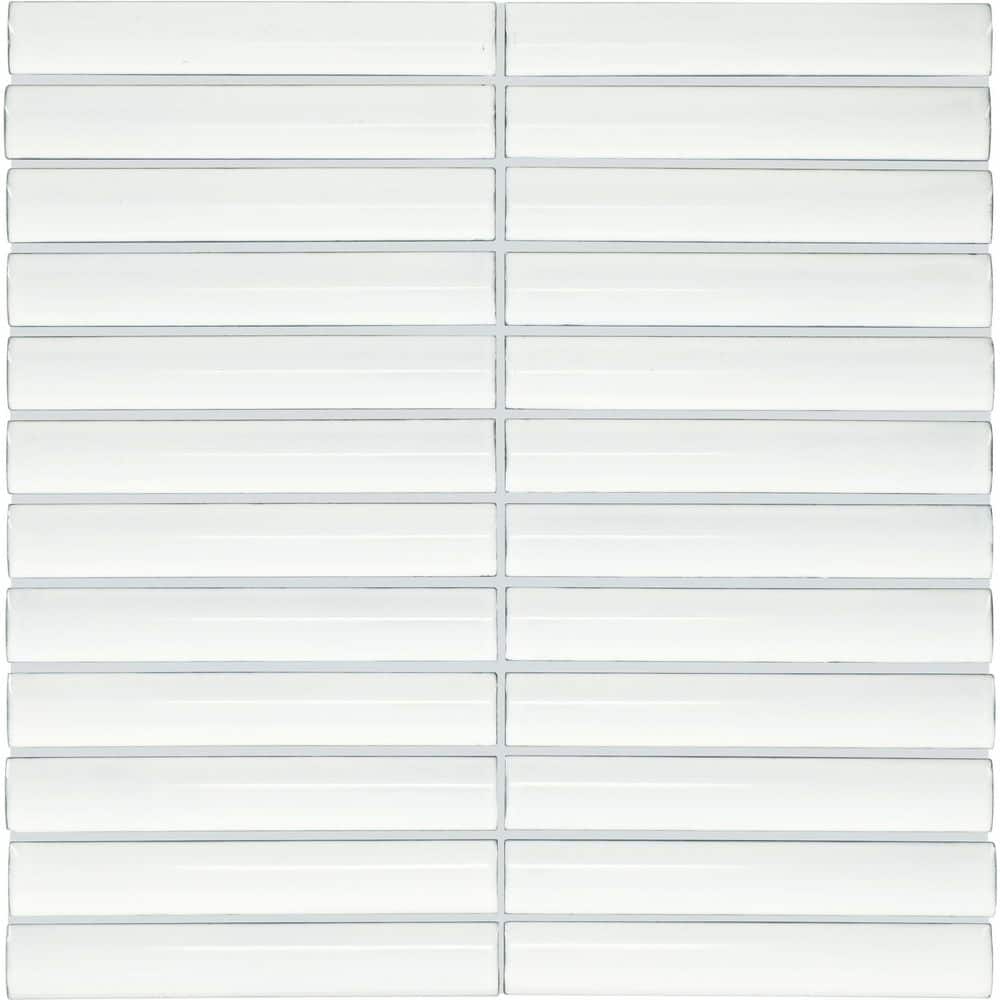 Daltile Artefino Vintage Fossil 12 in. x 12 in. Glossy Porcelain Pencil ...