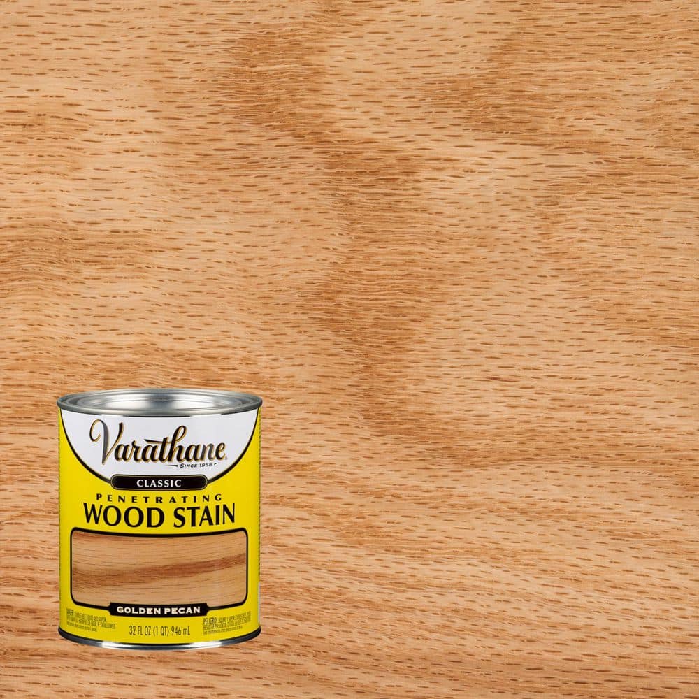 Varathane 1 qt. Golden Pecan Classic Wood Interior Stain 339715 - The ...