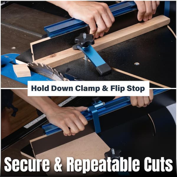 ‎POWERTEC Table Saw Cross Cutting Sled, Woodworking Jig and Hardware ...