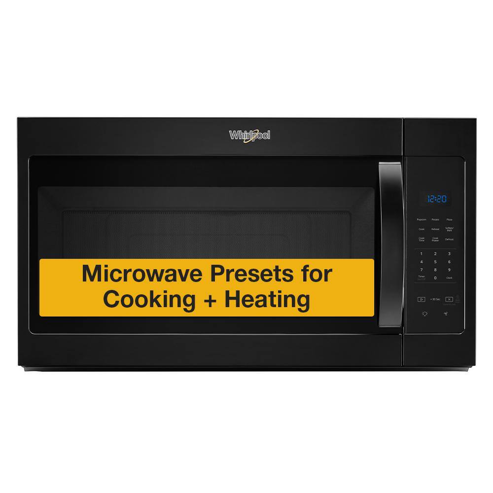 Whirlpool 1.7 cu. ft. Over the Range Microwave in Black WMH31017HB ...